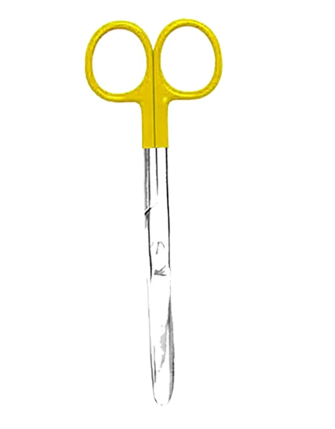 Straight Scissors - Yellow (Blunt/Blunt)