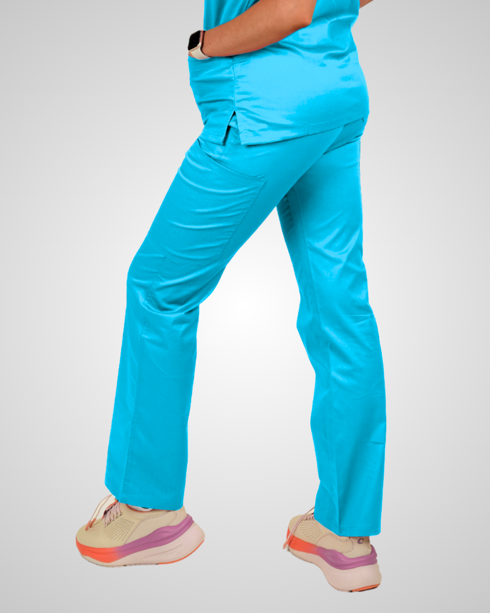 elitecare Classic Unisex Scrub Pant - Cyan M (10-12) Regular