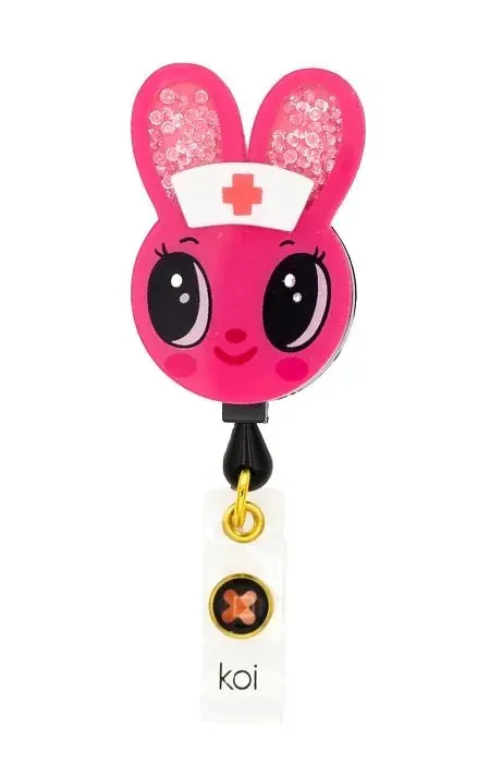 koi Shaker Badges Nurse Bunny